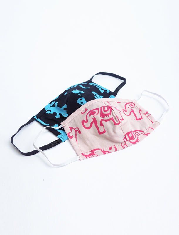Elephant Batik Mask - Kid – lagom kids